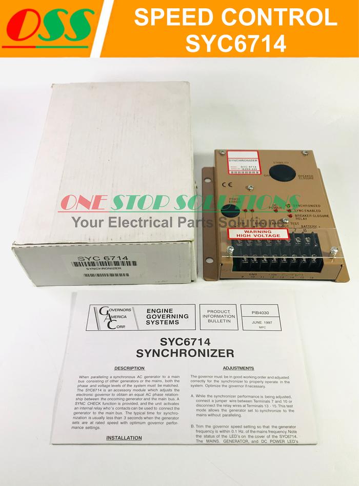 Jual SPEED CONTROL GAC MODEL SYC 6714 SYC6714 UNTUK GENSET SPEEDCONTROL - Jakarta Barat ...