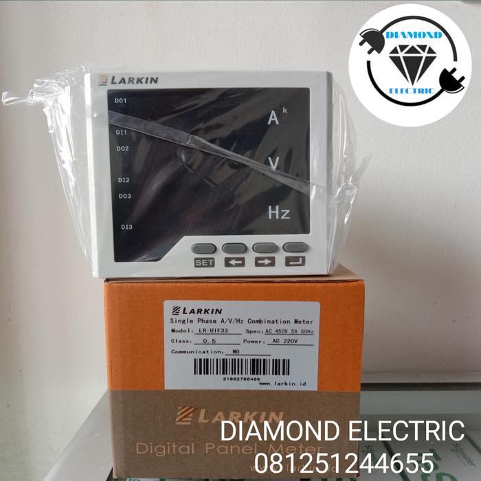 Jual LARKIN Power Multi Amper volt Hz Meter Digital 1Phase LR-UIF33 - Jakarta Barat ...
