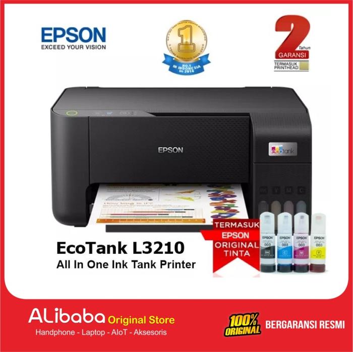 Promo Printer EPSON EcoTank L3210 A4 All in One-EPSON L3210 Ink Tank ...