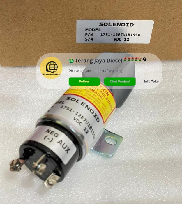 Jual SELENOID ENGINE STOP S6KT 12V 12 VOLT 1751-12e7u1b1s5a - Kota Tangerang - Terang Jaya ...