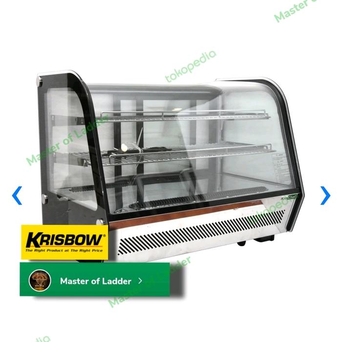 Jual KRISBOW Counter Top Showcase Cake 160 L Rak Display Pendingin Kaca ...
