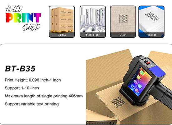 Jual BENTSAI B35 HANDHELD PRINTER INKJET 25,4MM, SOLVENT BASED INK ...