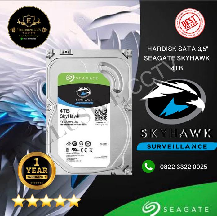 Promo HARDISK 4TB SEAGATE SKYHAWK 3,5" SATA HDD 4TB INTERNAL - Jakarta ...