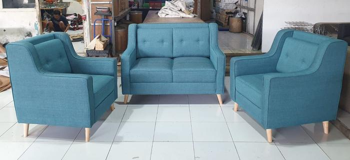 Jual SOFA 211 MINIMALIS RUANG TAMU - Biru - Kota Bekasi - Mitra jaya ...