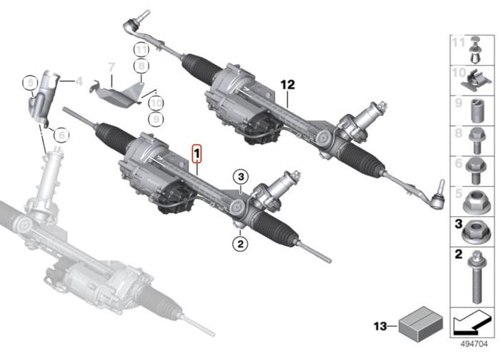 Jual Original BMW F30 F34 Steering Rack Rak Stir Electric EPS ...