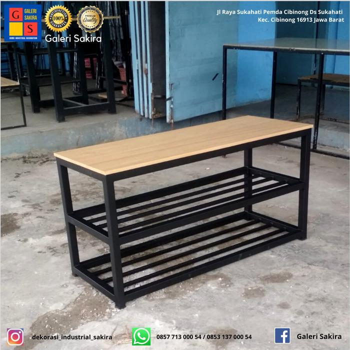 Jual RAK SEPATU INDUSTRIAL/ RAK SEPATU/ BANGKU/ SHOE BENCH RACK - TIPE ...