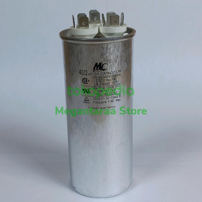 Jual kapasitor AC merk MC 40/2uf surabaya - Kota Surabaya - Megantaraa ...