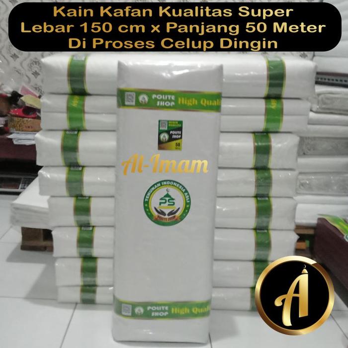 Jual Kain Kafan 1 Roll Lebar 150 cm x Panjang 50 meter (50%) Katun ...