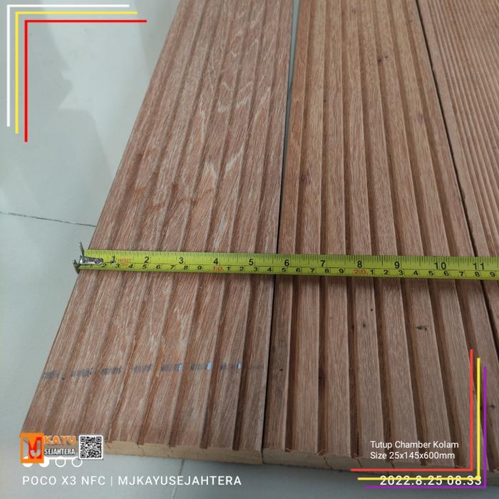 Jual Papan Lantai Kayu Outdoor Pool Deck Bengkirai Jumbo Murah Oven 390 ...