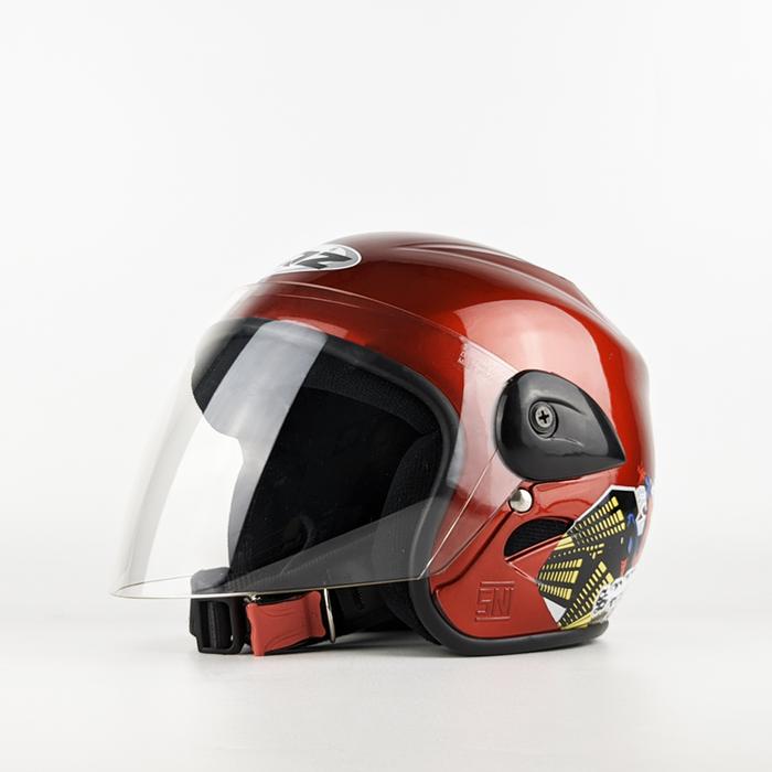 Jual Helm Motor Anak Helmet Kids Kop Motif Kartun Spiderman MLA Merah ...