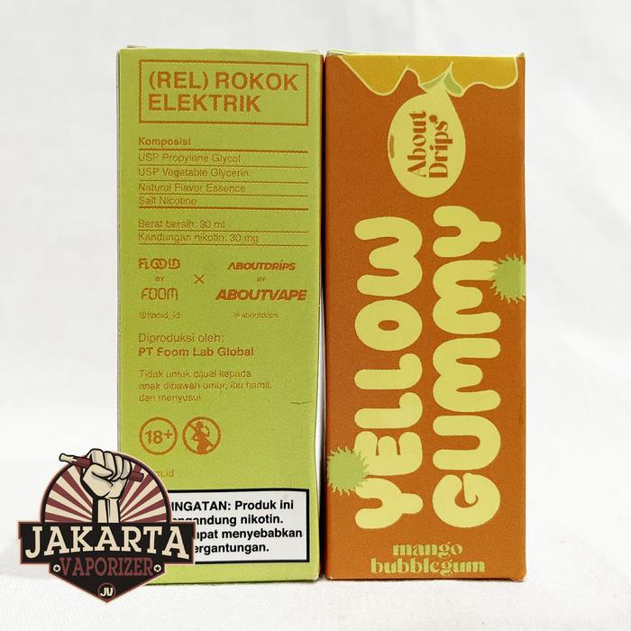 Jual [SALT] YELLOW GUMMY MANGO BUBBLEGUM SALT 30ML 35MG BY FOOM ...