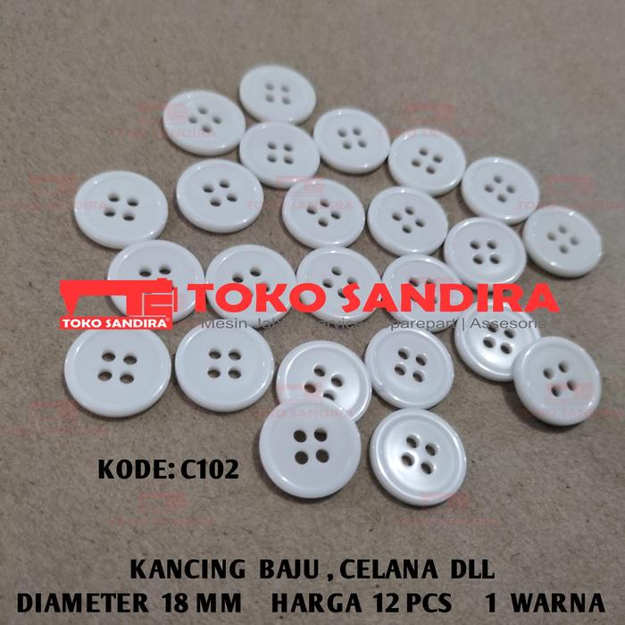 Jual 12 PCS Kancing baju 18 MM/kancing jas /kancing safari/kancing ...