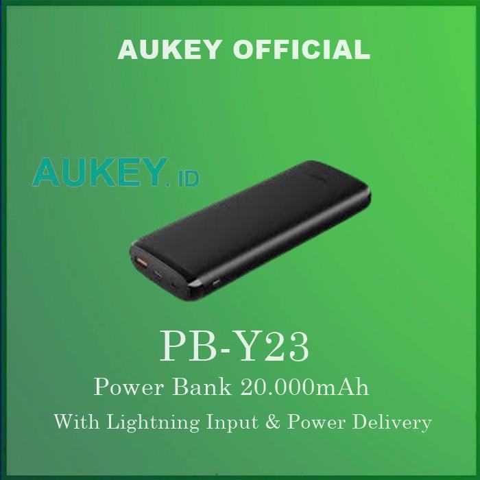 Promo Aukey PB-Y23 Power Bank 20.000mAh Lightning Input & Power Delivery - Jakarta Barat ...