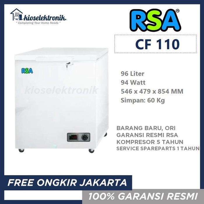 Promo RSA CF 110 Chest Freezer 96 Liter - Freezer Daging CF110 - 96L ...
