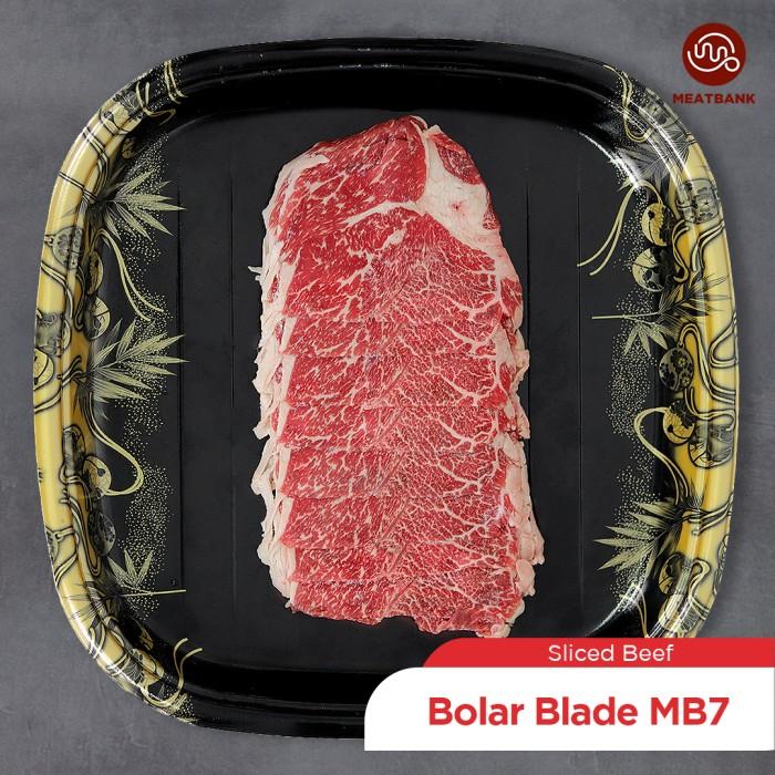 Promo MEATBANK WAGYU SLICE MB7 bolar blade mb 7 yoshinoya shortplate ...