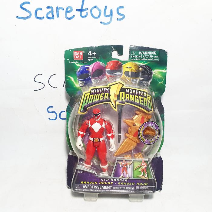 Jual Mighty Morphin Power Rangers Mighty Morphin Red Ranger 3.75 Inch ...