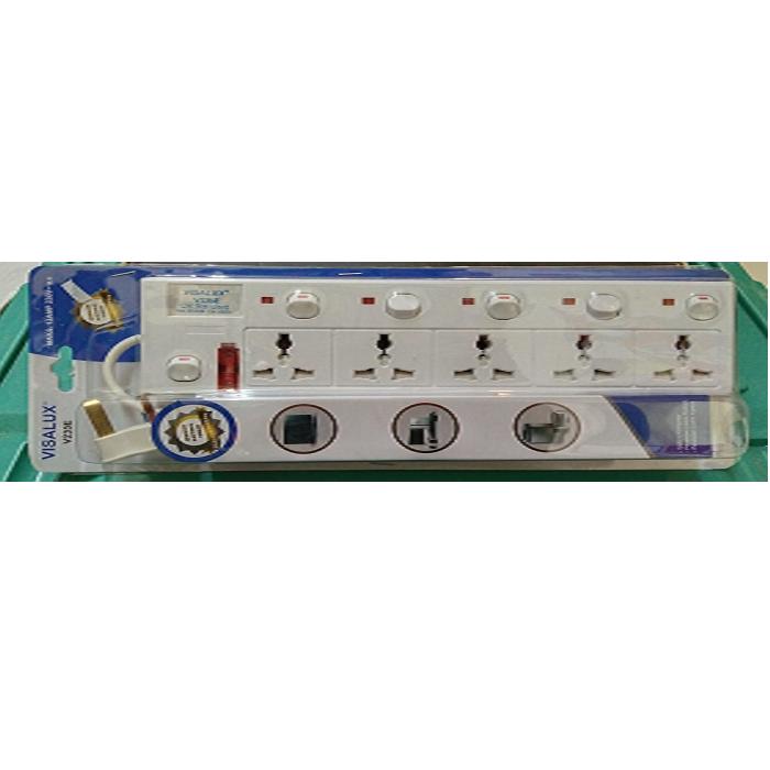 Jual Kabel Extension / Colokan Cabang Visalux 3-6 Lubang Colokan ...