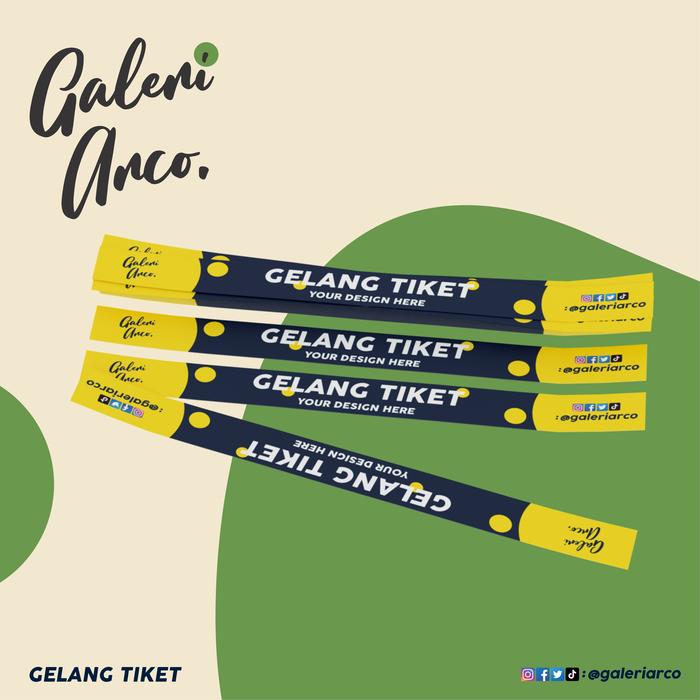 Jual Gelang Acara\Tiket Event Kertas LMO Custom Design - Kota Bandung ...