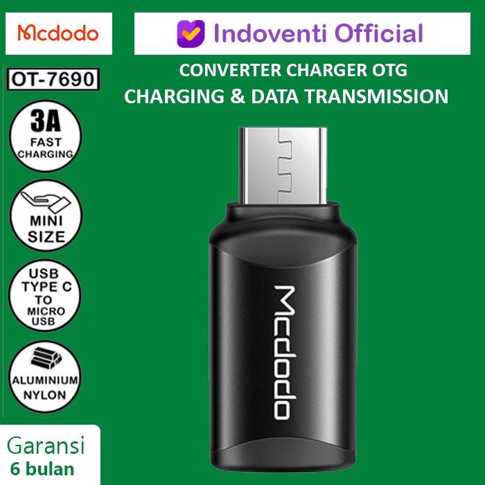 Jual MCDODO Connector Adaptor OTG Mini Type-C to Micro USB Fast ...