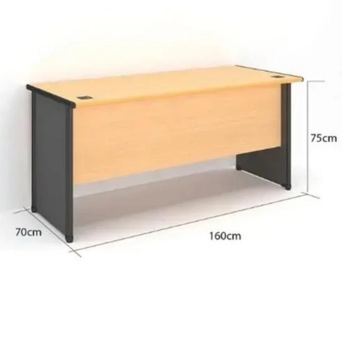 Jual Meja kerja meja kantor highpoint BOD 036 tanpa laci warna beech ...