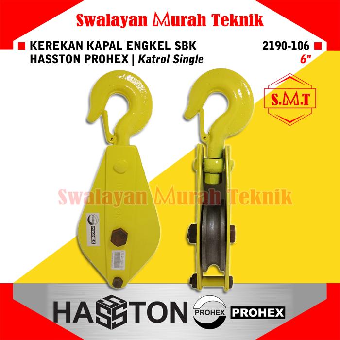 Jual HASSTON PROHEX 2190-106 Katrol Single 6" Kerekan Kapal Engkel 6 ...