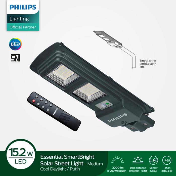 Jual Philips Essential SmartBright Solar Street Light Medium 15.2W ...
