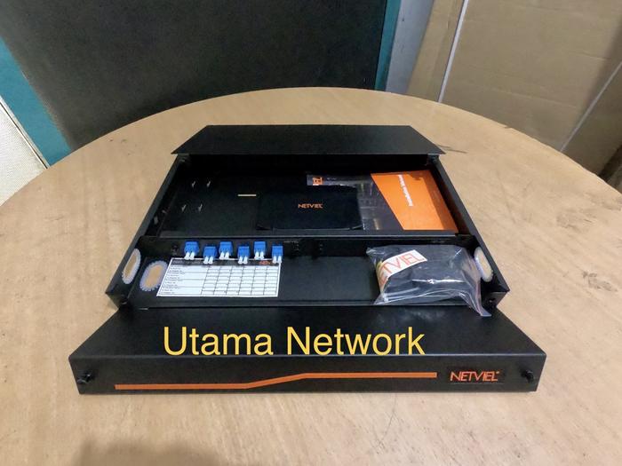 Jual NETVIEL OTB Rackmount 12 port LC Singlemode /NVL-OTB-RM-24/12-SM ...
