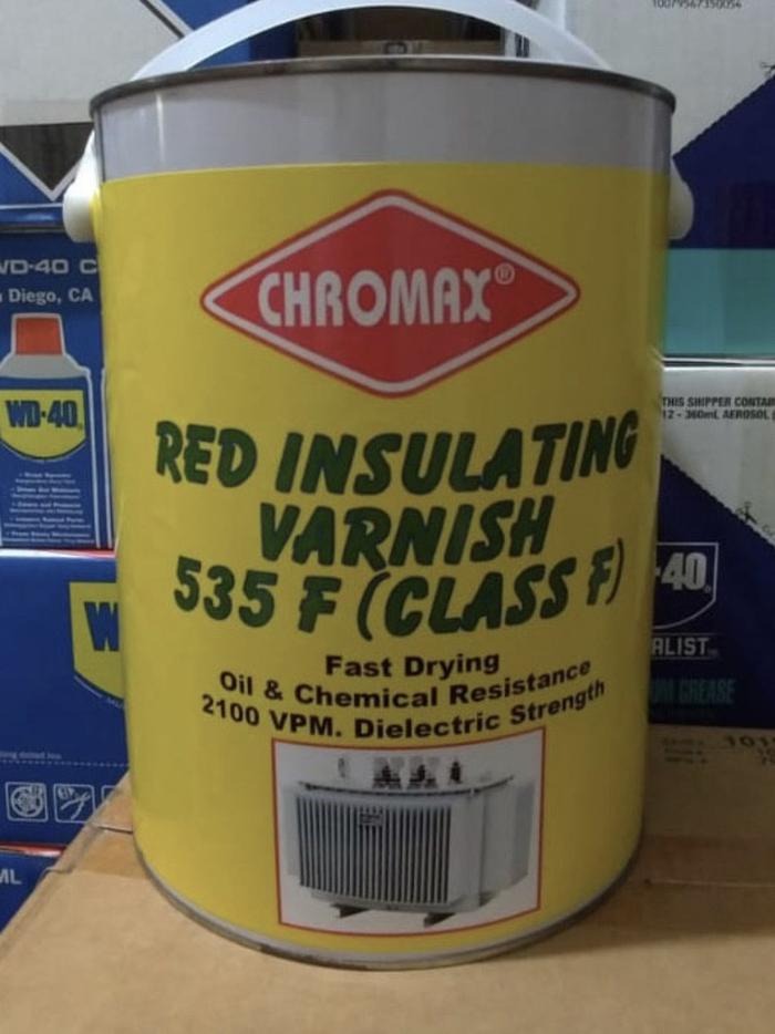 Jual chromax 535F red insulating varnish class F sirlak dinamo 5 liter ...