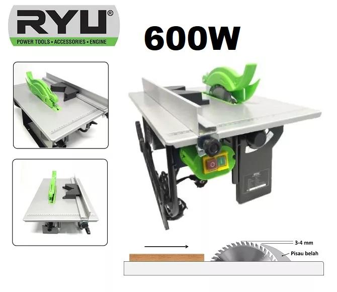 Jual Circular Saw 600W Table Meja Potong Mesin Gergaji Cutting Kayu ...