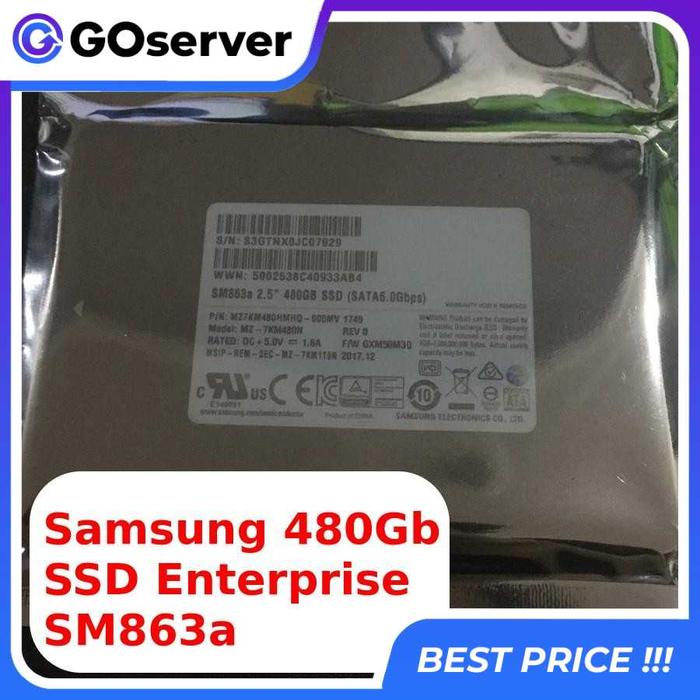 Jual Samsung SSD Enterprise SM863a 480GB - Datacenter / Server Grade ...