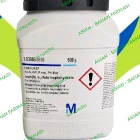 Jual Iron II Sulfate Heptahydrate - FeSO4 - Besi 2 Sulfat - Merck - 500 ...