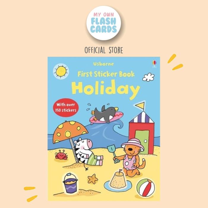 Promo Holiday - Usborne Sticker Book Tema Liburan Buku Impor Imported ...