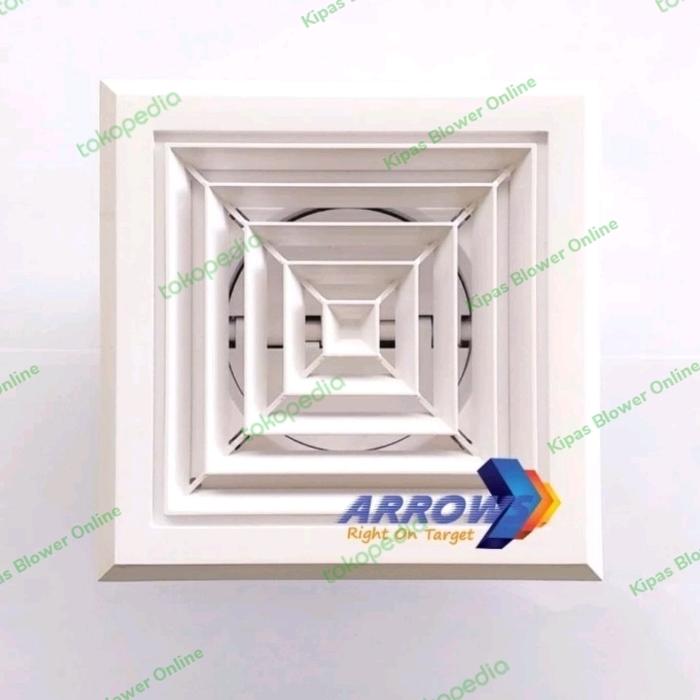 Jual Grill plafon kotak 6 inci 4 way diffuser plafon air grill ...