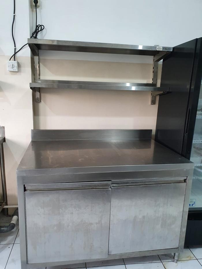 Jual MEJA CABINET DAPUR STAINLESS STEEL SS 304 SWING DOOR SECOND - Kota ...