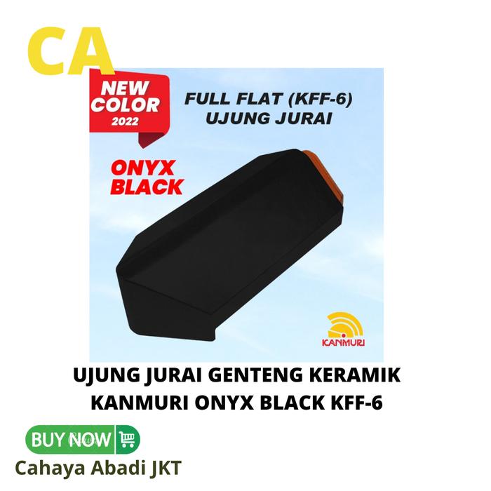 Jual UJUNG JURAI GENTENG KERAMIK KANMURI ONYX BLACK KFF-6 - Jakarta Pusat - CAHAYA ABADI JKT ...