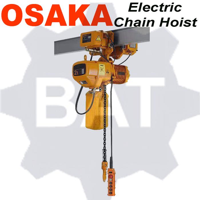 Jual OSAKA Chain Hoist With Trolley Cap.2 Ton 6 Meter 1 Jalur 380V ...