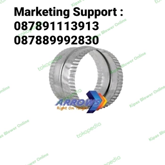 Jual Konektor flexible ducting 4 inch sambungan flexible 4 inchi ...