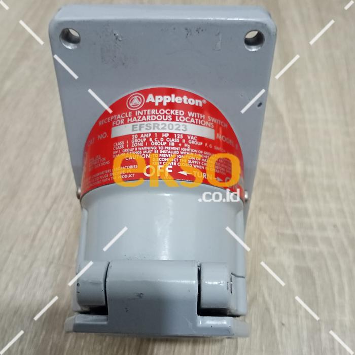Jual Appleton Receptacle 125V 20A EFSR2023 EFSR 2023 - Jakarta Selatan ...