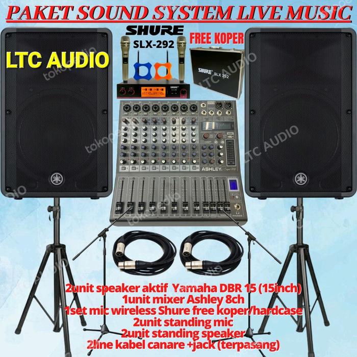 Jual Paket Sound System Live Music Cafe YAMAHA 15 inch ORI + Mixer(SUPER 4) - Jakarta Barat ...