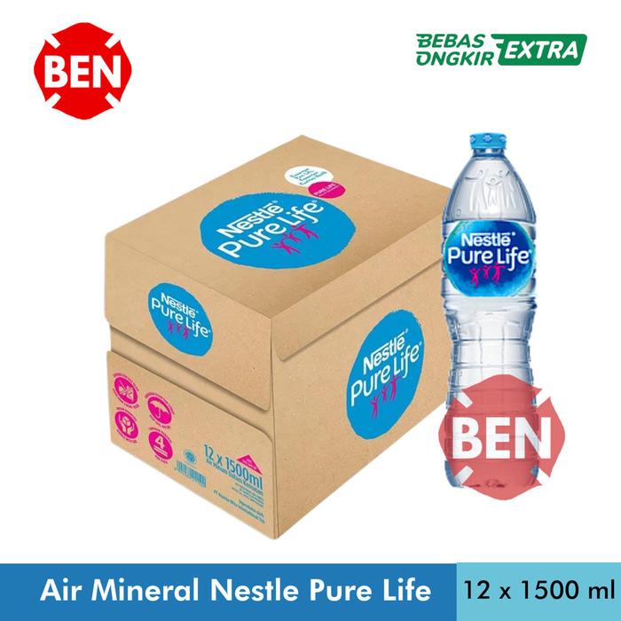 Jual Nestle 1500ml 1500 ml 1 Dus 12 Botol - Air Mineral Nestle Botol ...