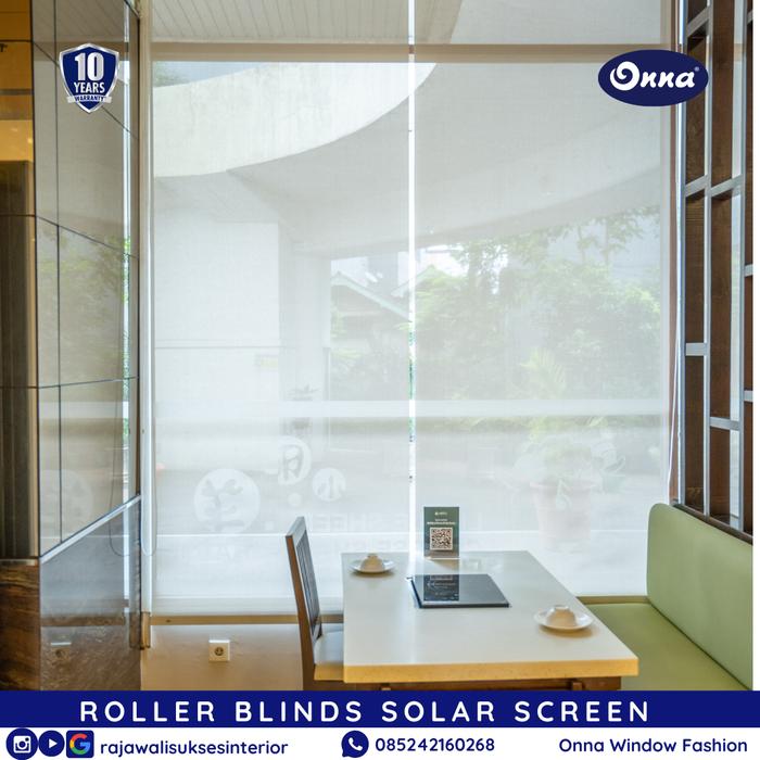 Jual Tirai Roller Blind Seri 14,18 ONNA BLUE SOLAR SCREEN 100% ORIGINAL ...