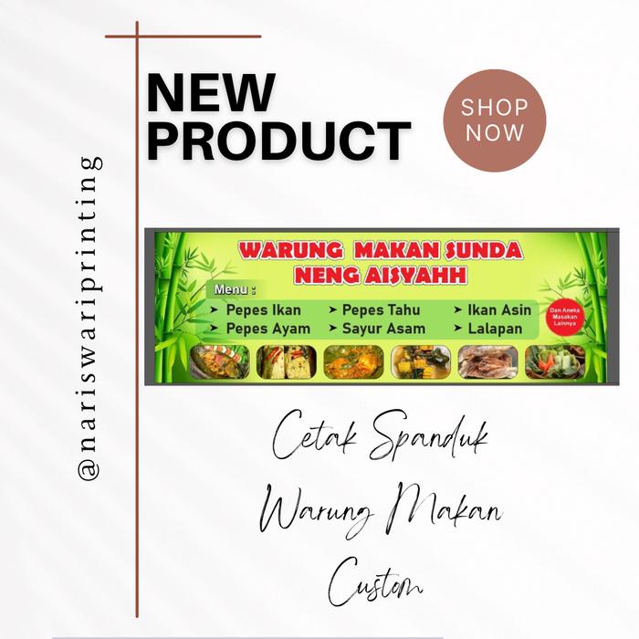 Jual Spanduk/Banner Warung Makan Custom - Kab. Tangerang - NP Digital Solution | Tokopedia