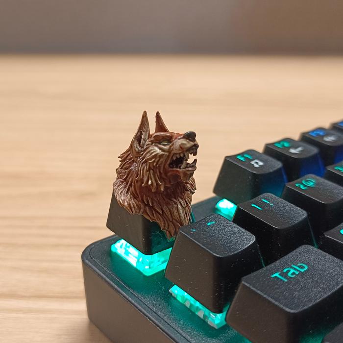 Jual Artisan Keycap Keycaps - Fox Head / Srigala - Mechanical Keyboard ...