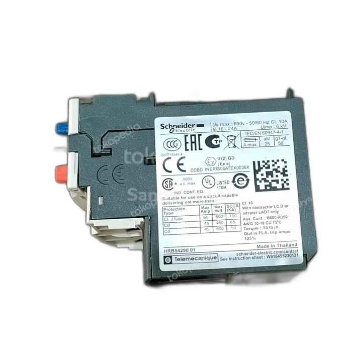 Jual SCHNEIDER LRD22 OVERLOAD RELAYS 16-24 A TESYS LRD THERMAL CLASS ...