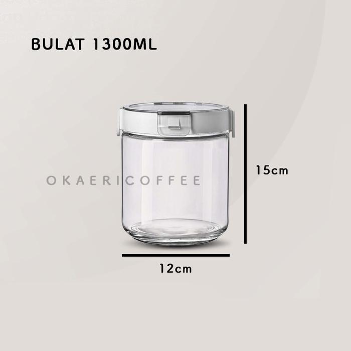 Jual Glass Food Canister Jar / Toples Makanan Kaca Tebal Kedap Udara ...