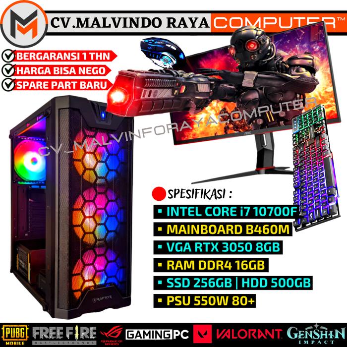 Jual PC GAMING DESAIN EDITING CORE i7 10700F RTX 3050 SSD 256GB SIAP PAKAI - Kota Surabaya - CV ...