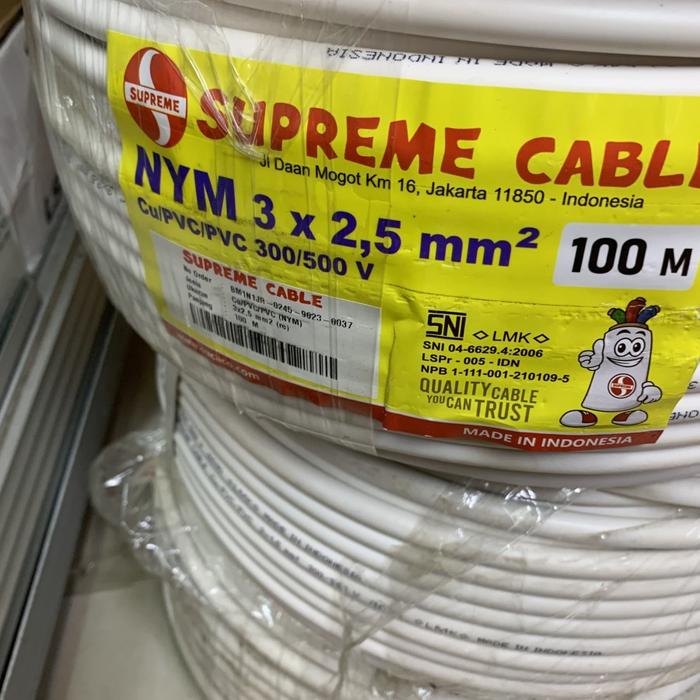 Jual KABEL NYM 3X2.5 3X2,5 mm 100M (METER) SUPREME - Jakarta Pusat ...