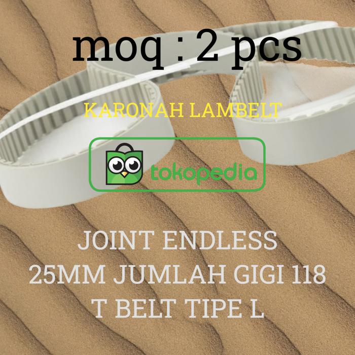Jual TIMING BELT TIPE L JOINT ENDLESS 25mm×1123,95mm jumlah gigi 118 ...