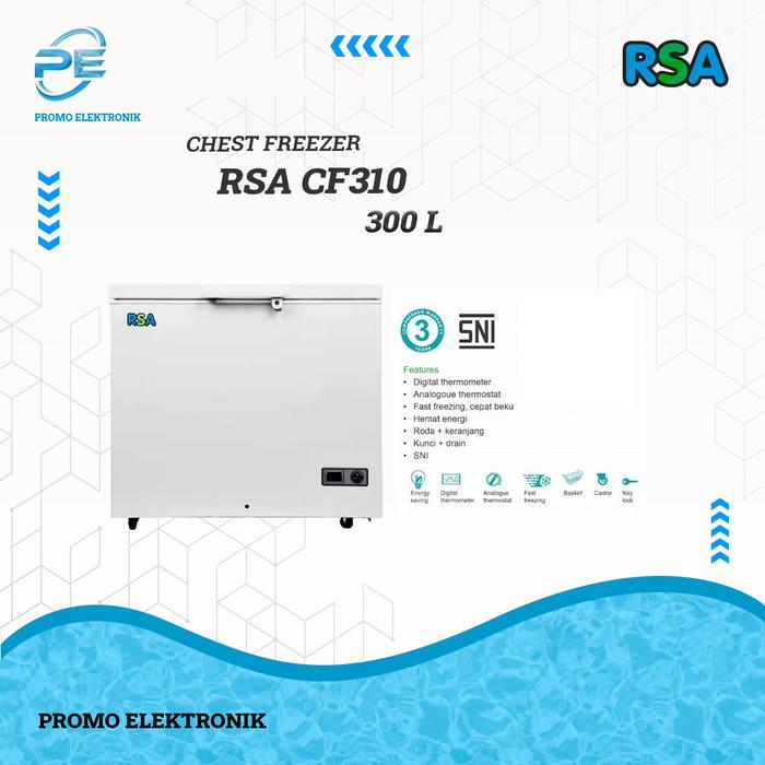 Jual RSA CF 310 CHEST FREEZER BOX 300 L LEMARI PEMBEKU 300 LITER BY ...