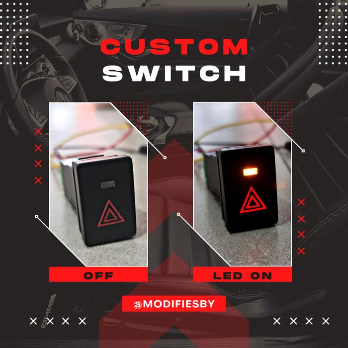 Jual Custom Switch Saklar foglamp Lampu LED HAZARD on off - Honda New ...